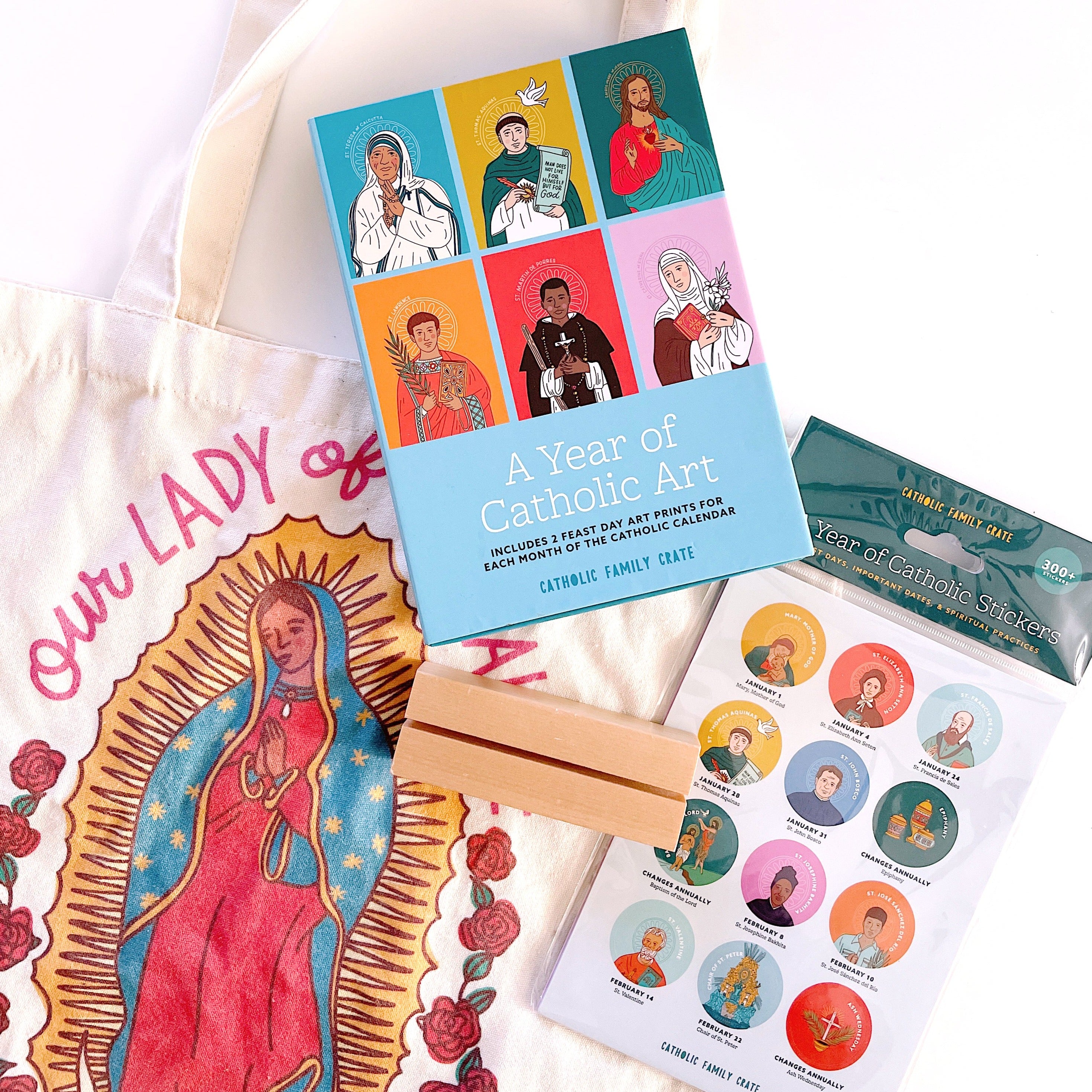 Catholic Starter Pack with Tote Bundle – Catholic Family Crate