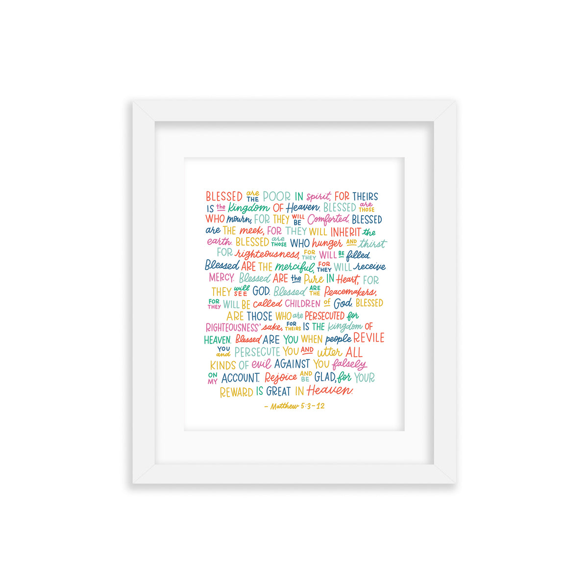 Beatitudes Prayer Print – Catholic Family Crate