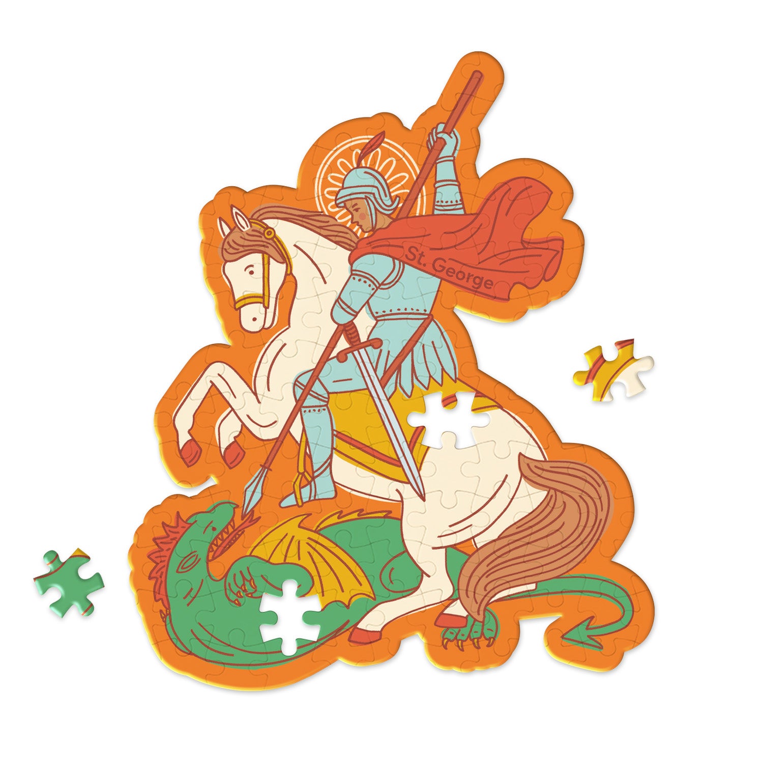 St. George & the Dragon Mini Puzzle – Catholic Family Crate