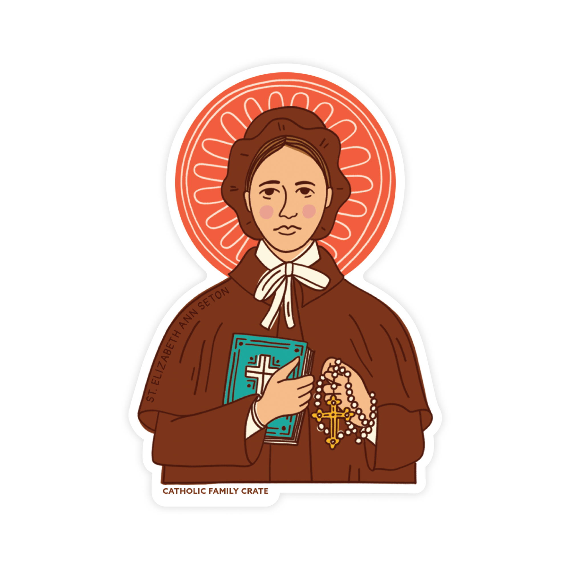 Saint Elizabeth Ann Seton Sticker – Catholic Family Crate