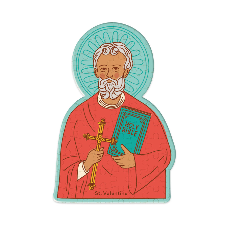 St. Valentine Shaped Mini Puzzle – Catholic Family Crate