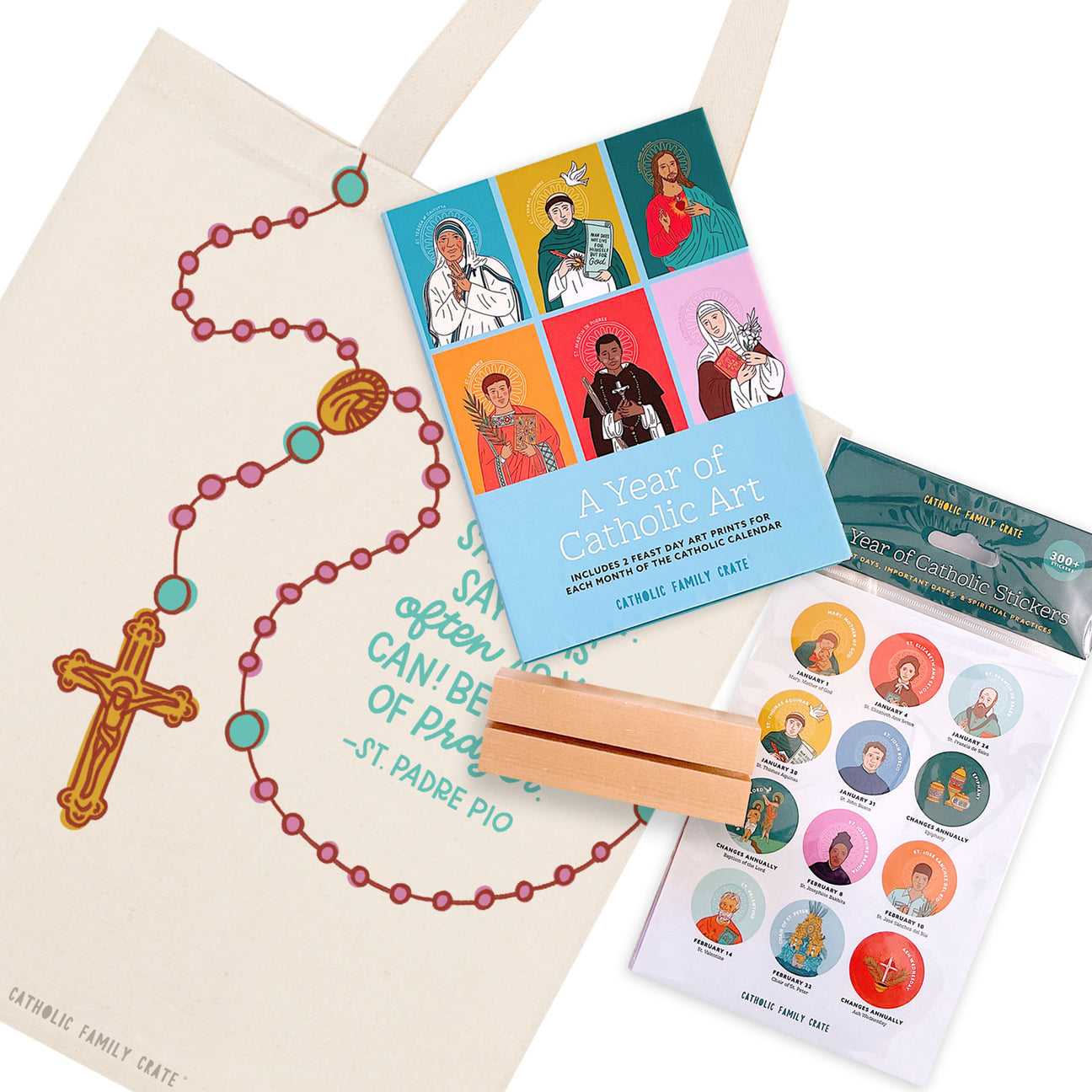Catholic Starter Pack with Tote Bundle – Catholic Family Crate