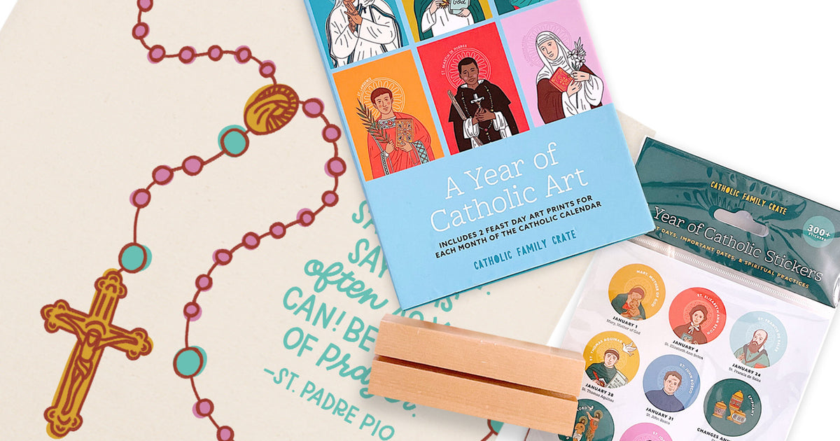 Catholic Starter Pack with Tote Bundle – Catholic Family Crate