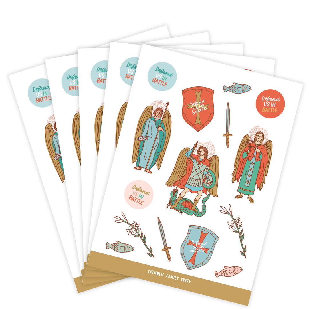 Archangels Sticker Sheet 5-Pack – Catholic Family Crate