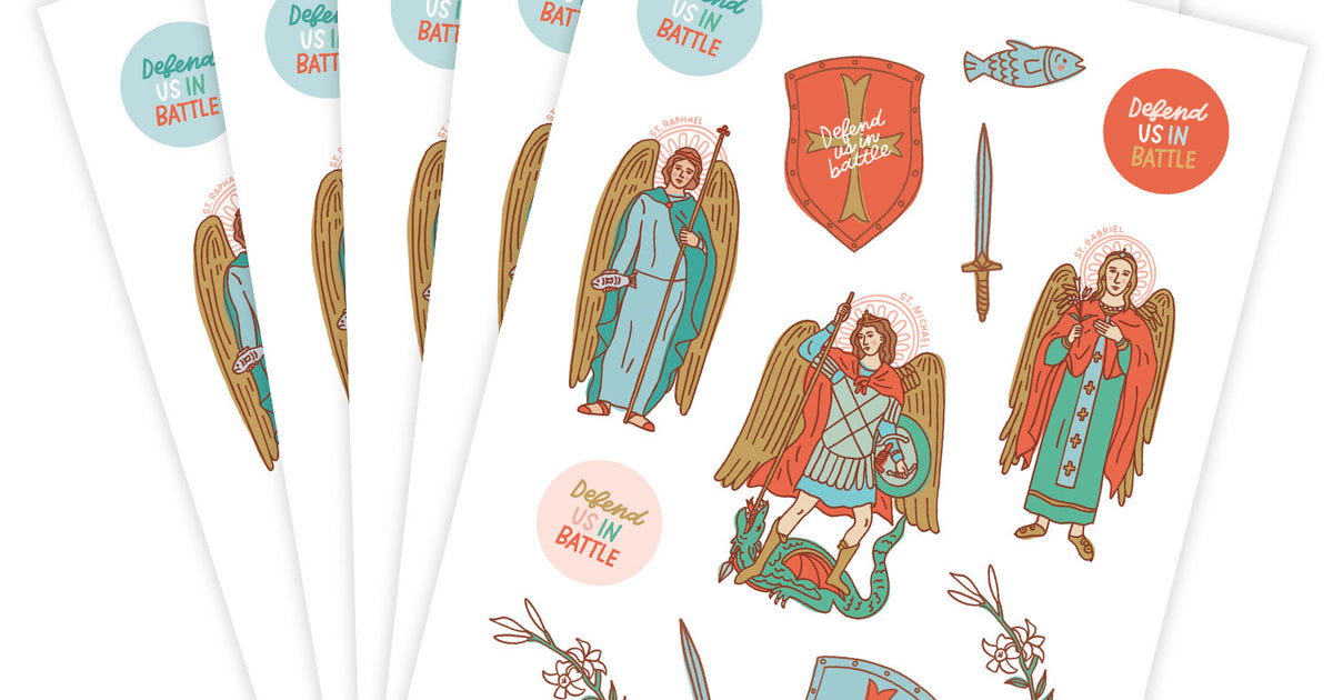Archangels Sticker Sheet 5-Pack – Catholic Family Crate