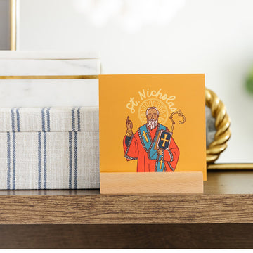 Catholic Seasonal Art + Wooden Display Stand Bundle – Catholic Family Crate