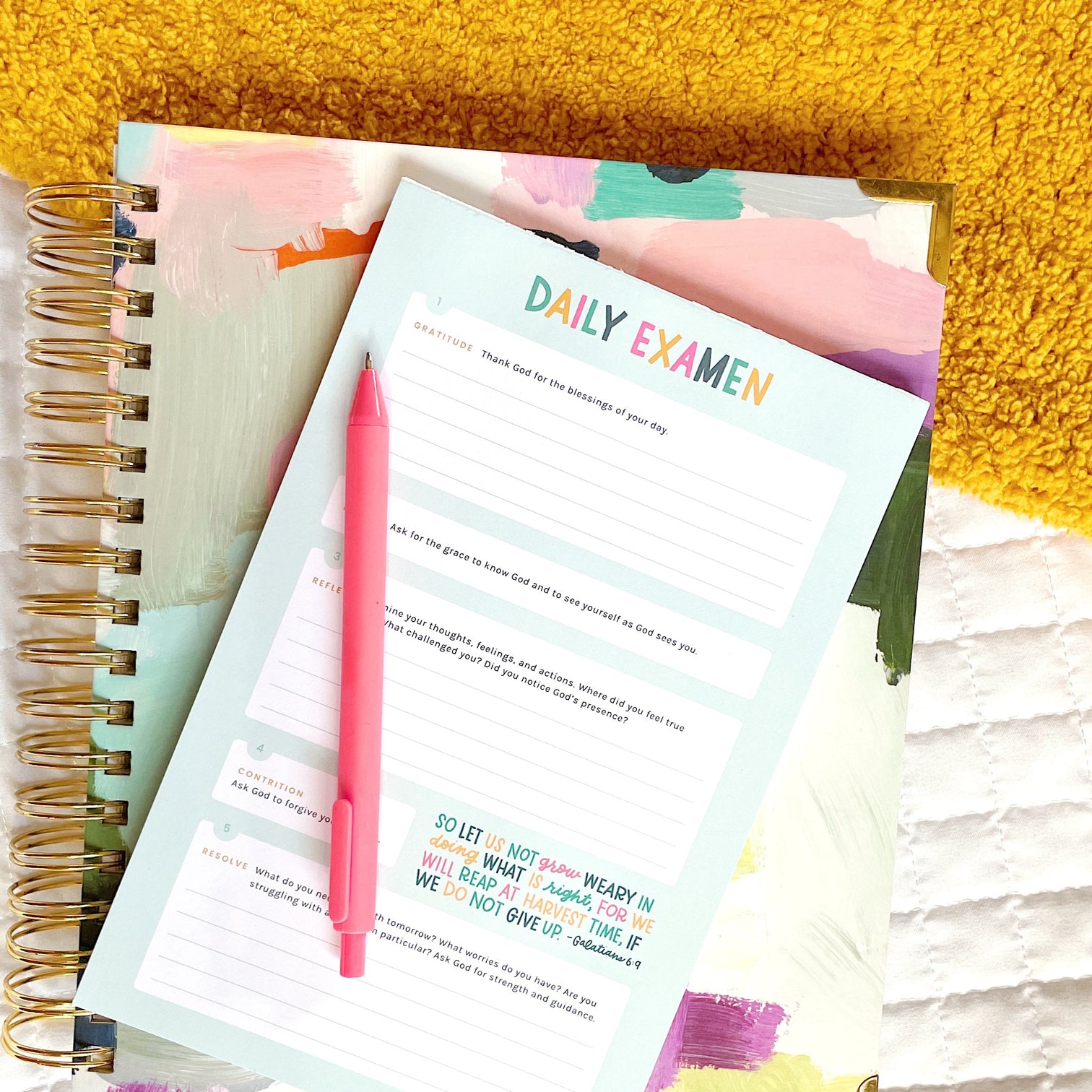Daily Examen Notepad (Advanced) – Catholic Family Crate