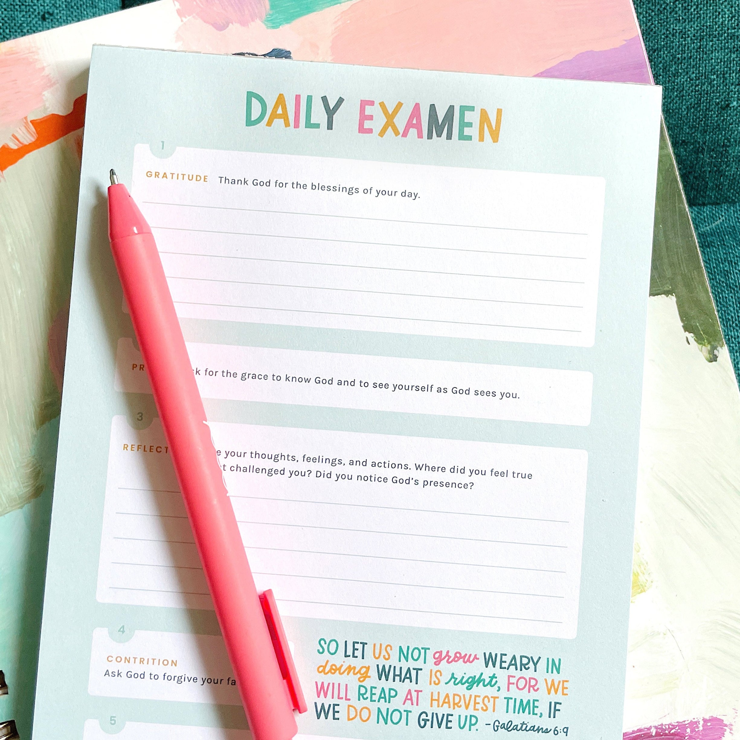Daily Examen Notepad (Advanced) – Catholic Family Crate