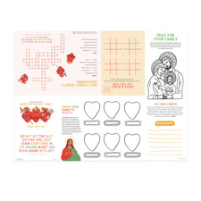 Holy Family Hearts Jumbo Activity Sheet - 3 pack – Catholic Family Crate