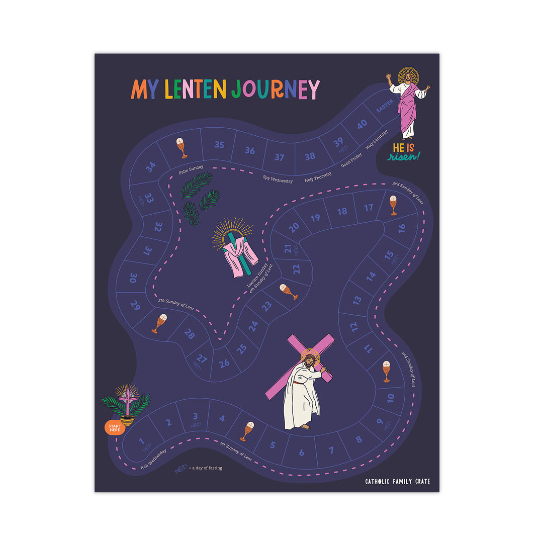 "My Lenten Journey" Interactive Lent Sticker Calendar – Catholic Family ...