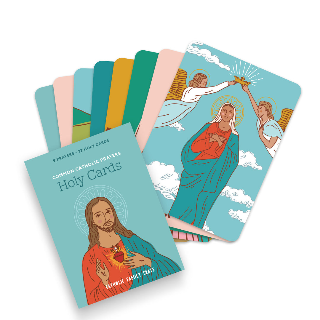 Holy Cards - Catholic Prayers (27 cards) – Catholic Family Crate