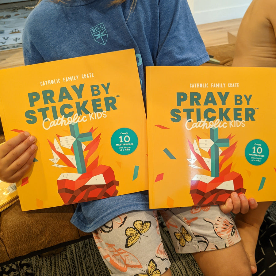 Pray by Sticker: Paint-by-Number Sticker Book – Catholic Family Crate