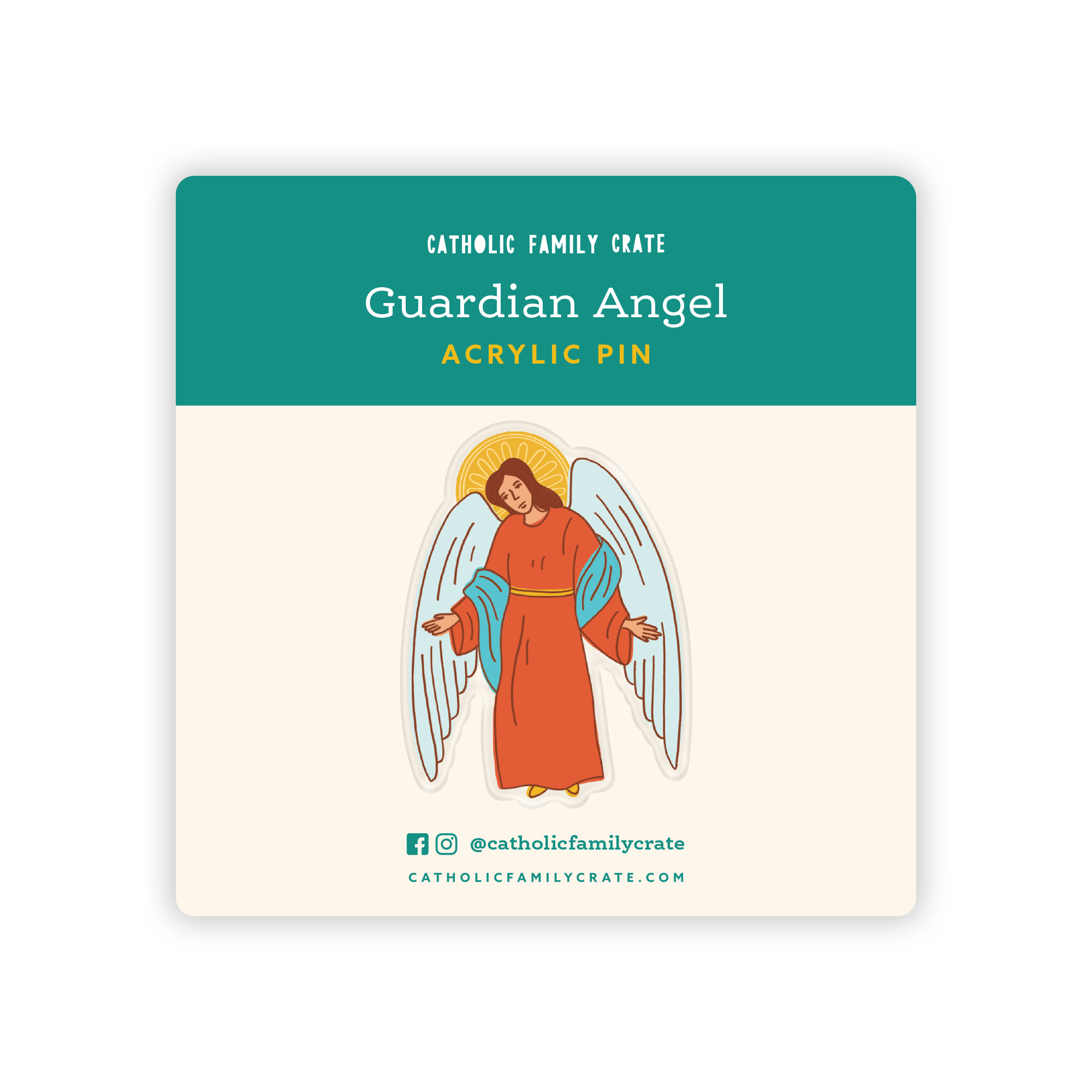 Guardian Angel Pin – Catholic Family Crate