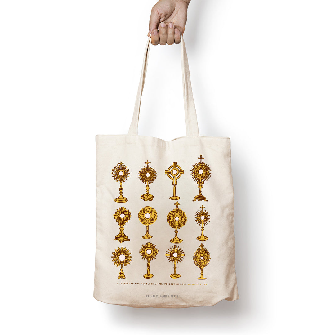 Monstrance Tote Bag – Catholic Family Crate