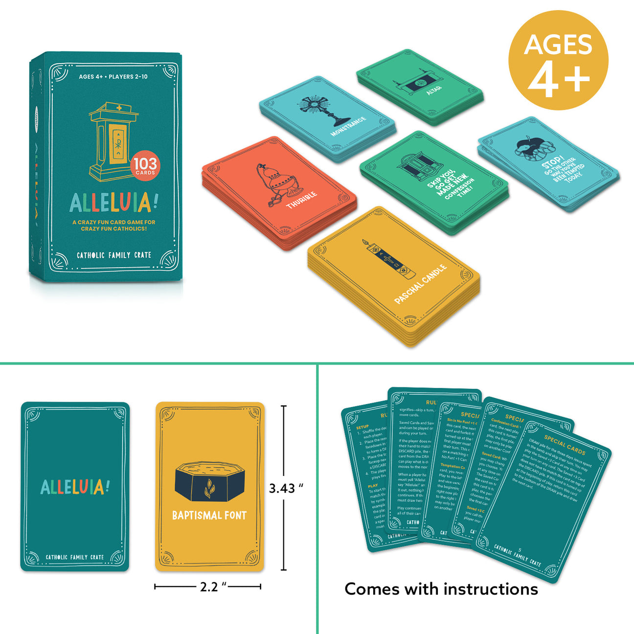 "Alleluia" Card Game - Catholic Gift – Catholic Family Crate