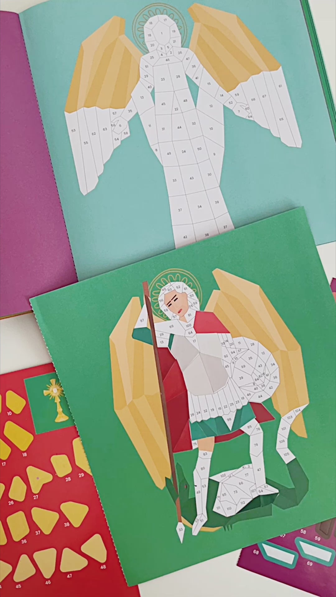 Pray by Sticker: Paint-by-Number Sticker Book – Catholic Family Crate