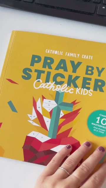 Pray by Sticker: Paint-by-Number Sticker Book – Catholic Family Crate