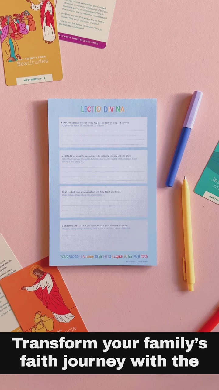 Children's Lectio Divina Notepad – Catholic Family Crate