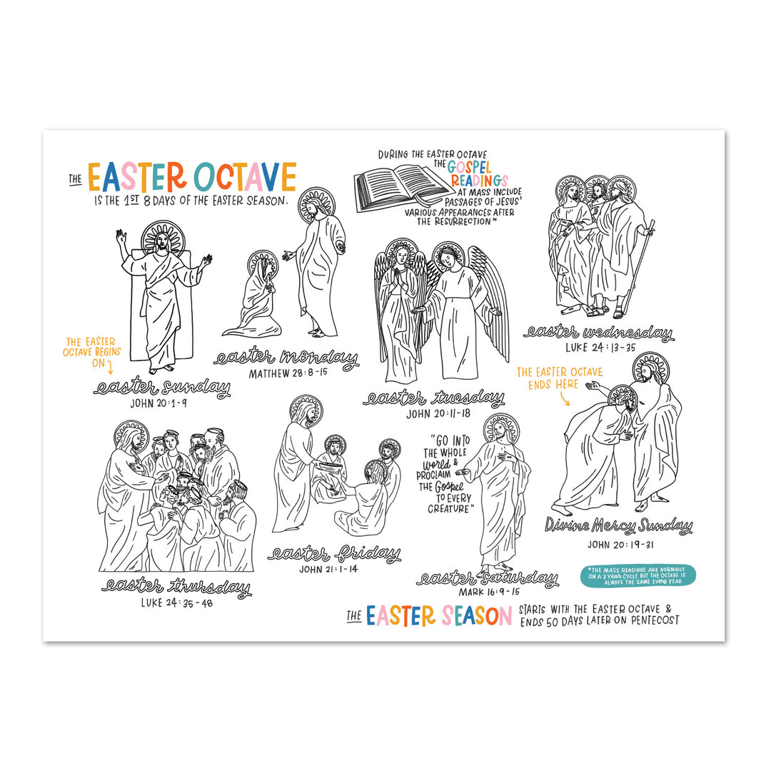 Easter Jumbo Activity Sheet - 3 pack – Catholic Family Crate