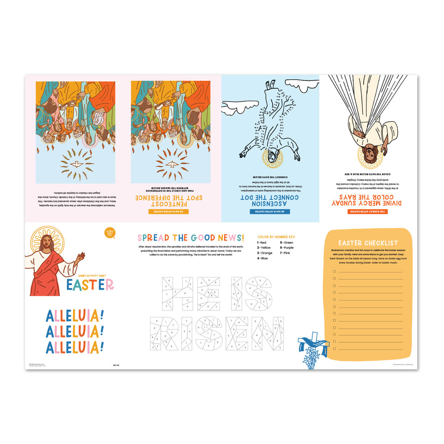 Easter Jumbo Activity Sheet - 3 pack – Catholic Family Crate