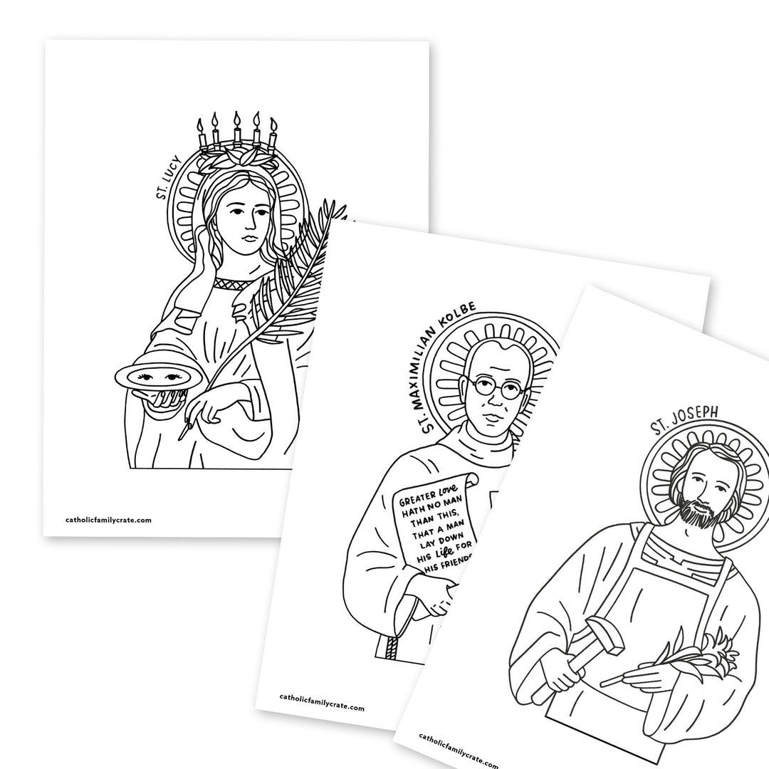 A Story with the Saints: Saints Alive Podcast™ Coloring Pages ...