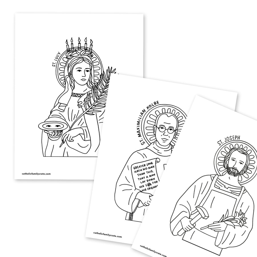 A Story with the Saints: Saints Alive Podcast™ Coloring Pages ...