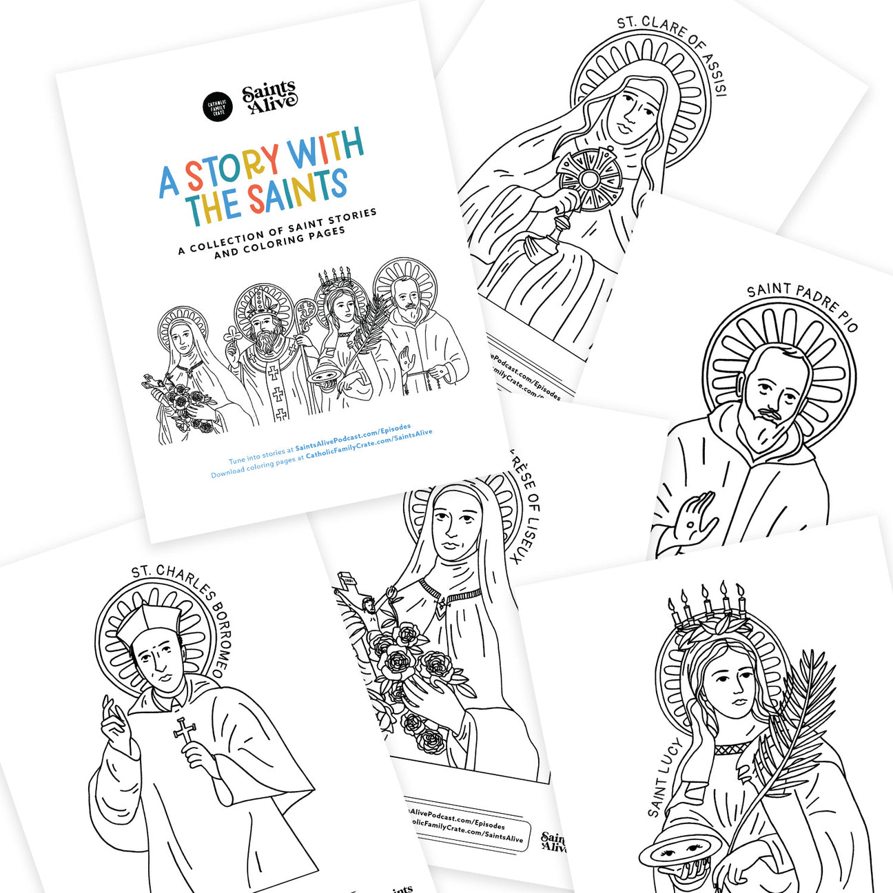 A Story with the Saints: Saints Alive Podcast™ Coloring Pages ...