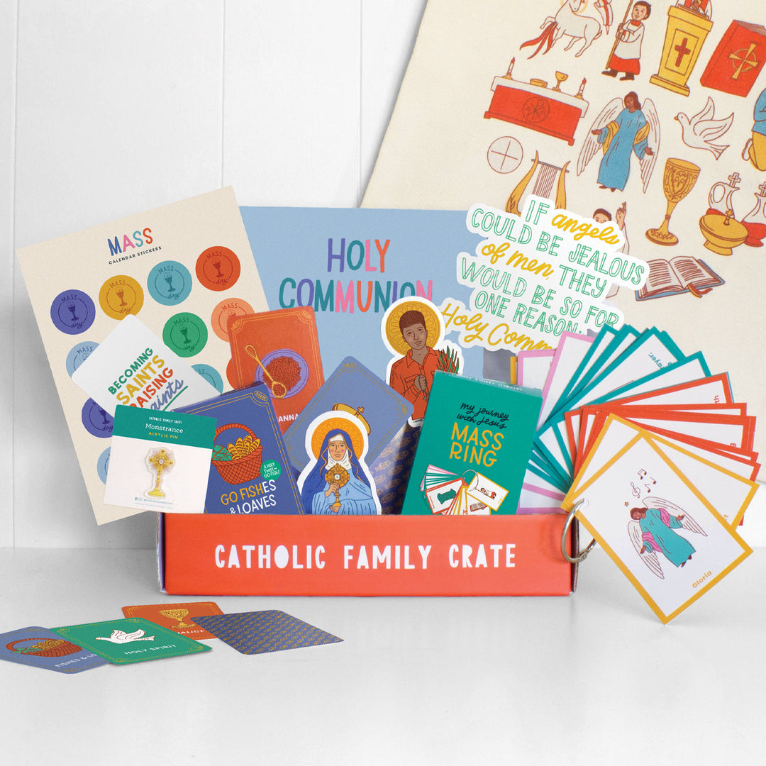 Holy Communion Gift & Education Crate – Catholic Family Crate