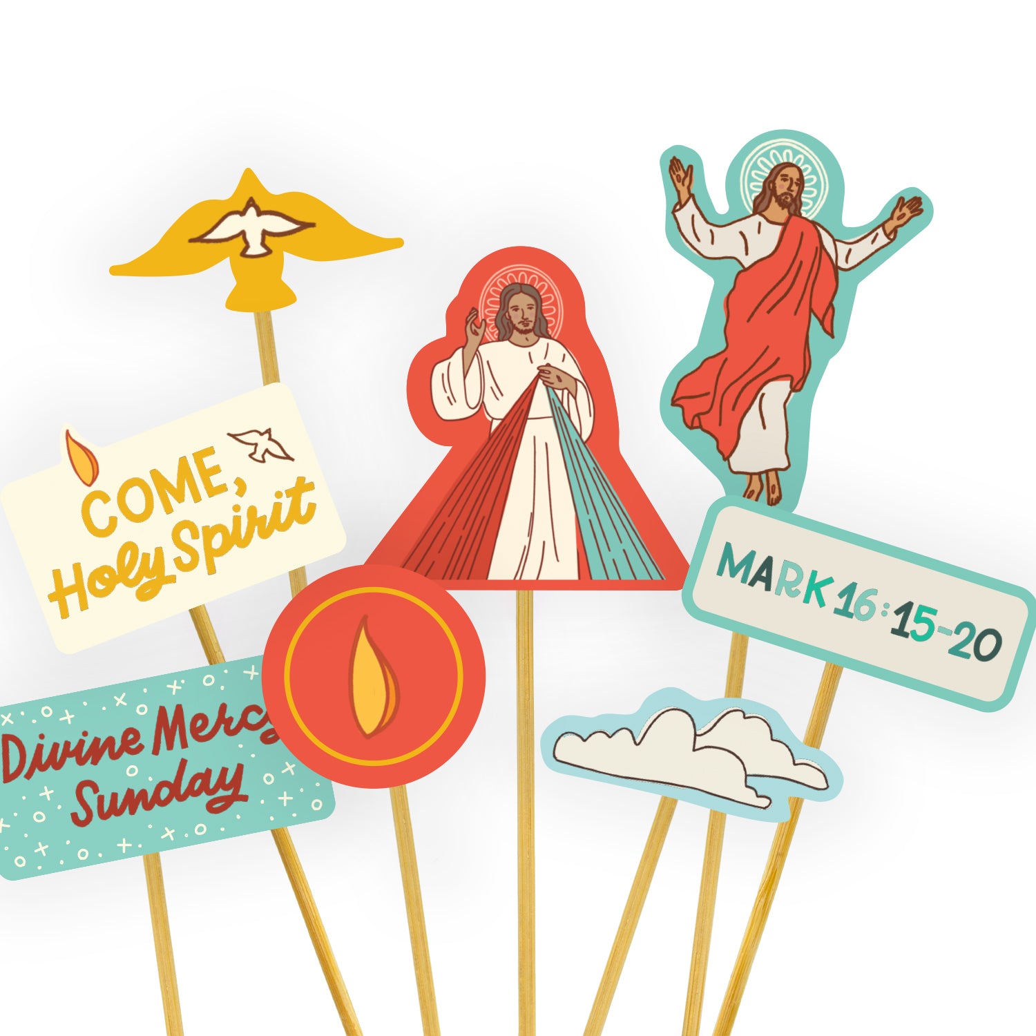 Easter Cupcake Toppers – Catholic Family Crate