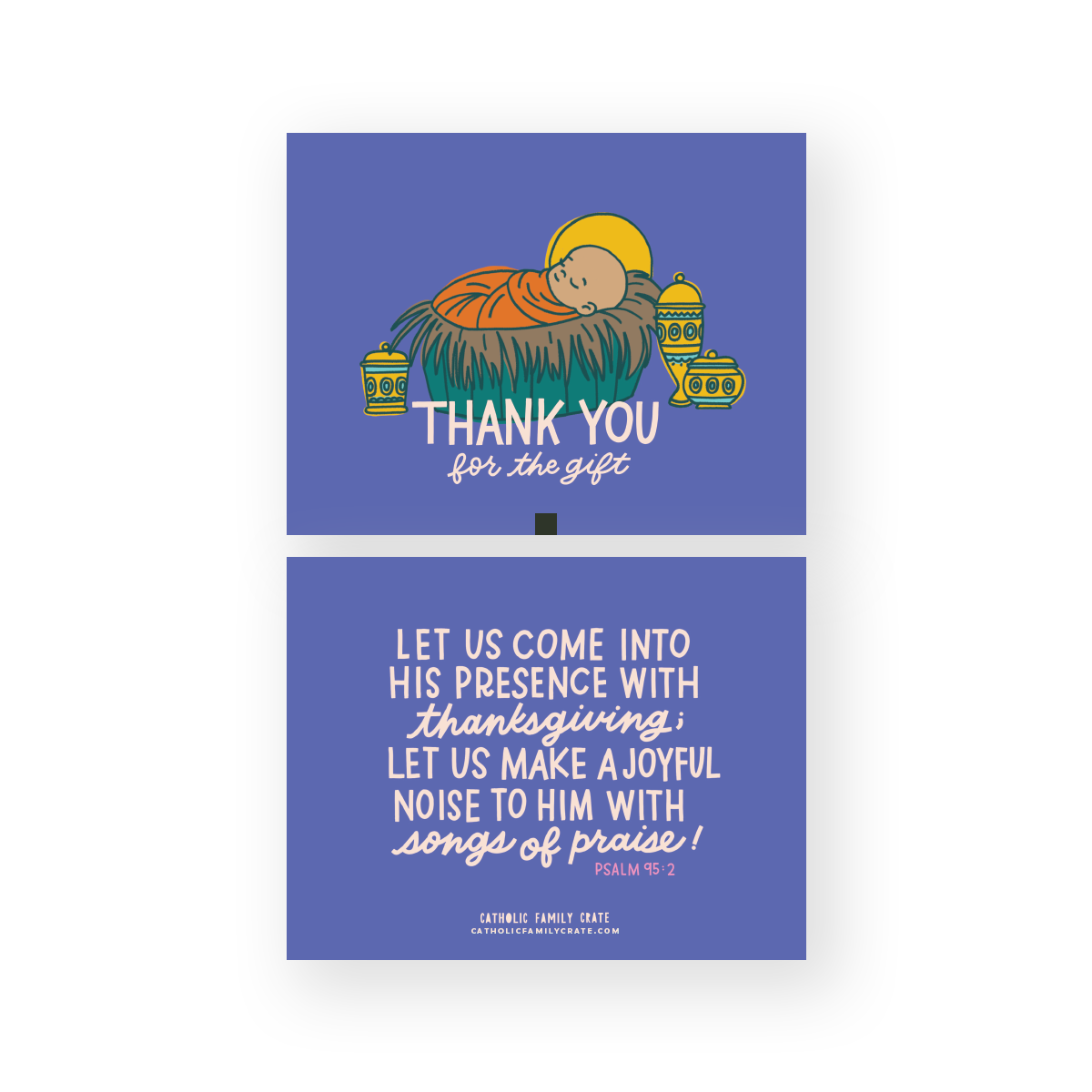 Baby Jesus Thank you Cards (set of 8) – Catholic Family Crate