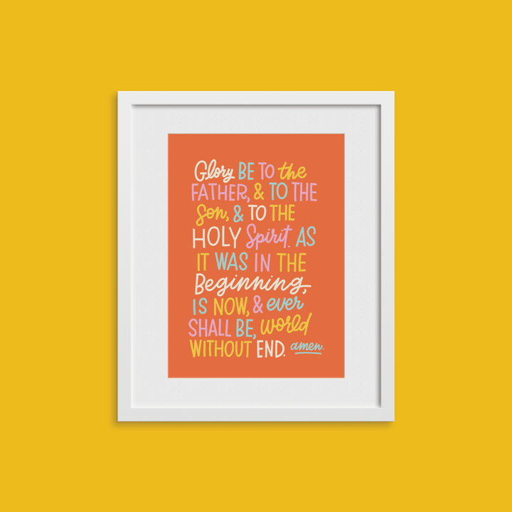 Our Father, Hail Mary, and Glory Be - Prayer Print Collection ...