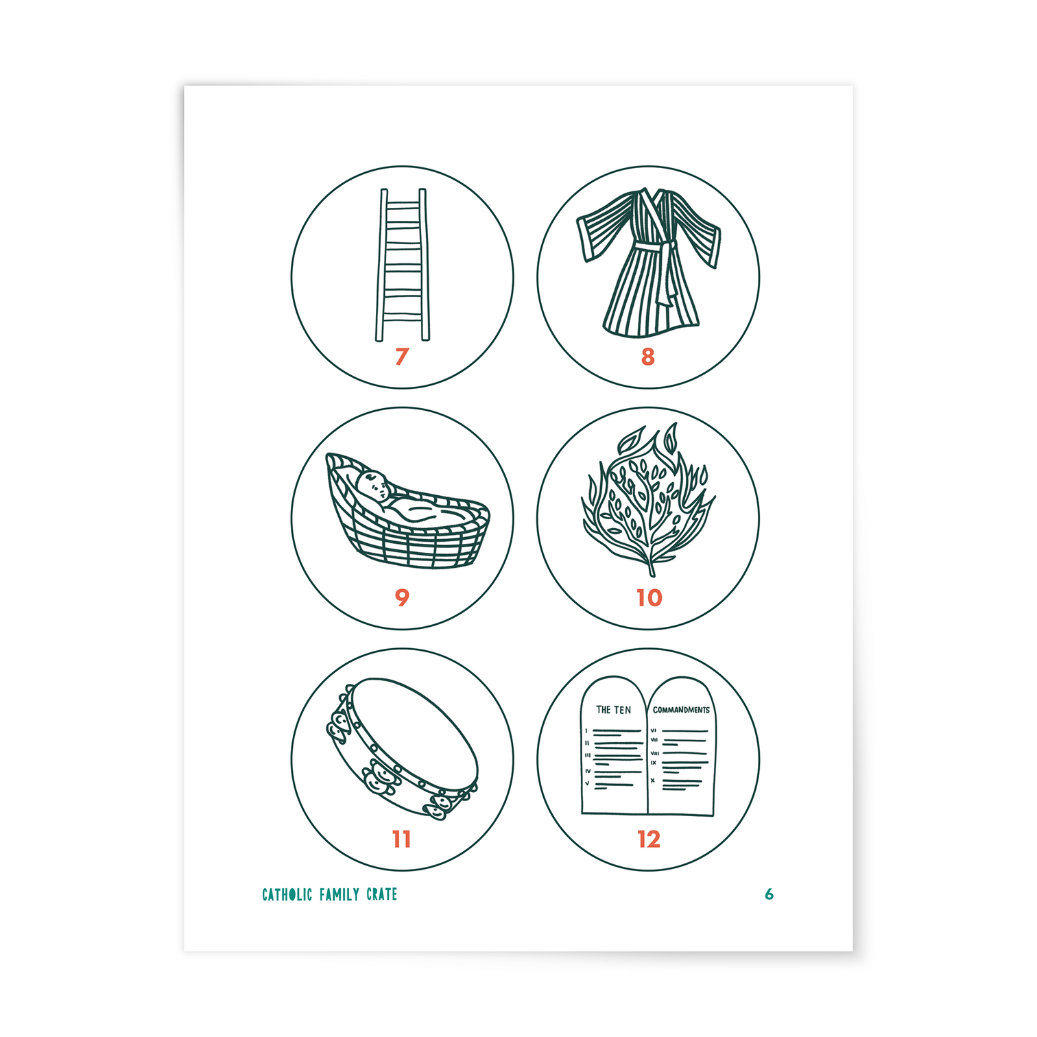 Jesse Tree Ornaments Activity Pack – Catholic Family Crate