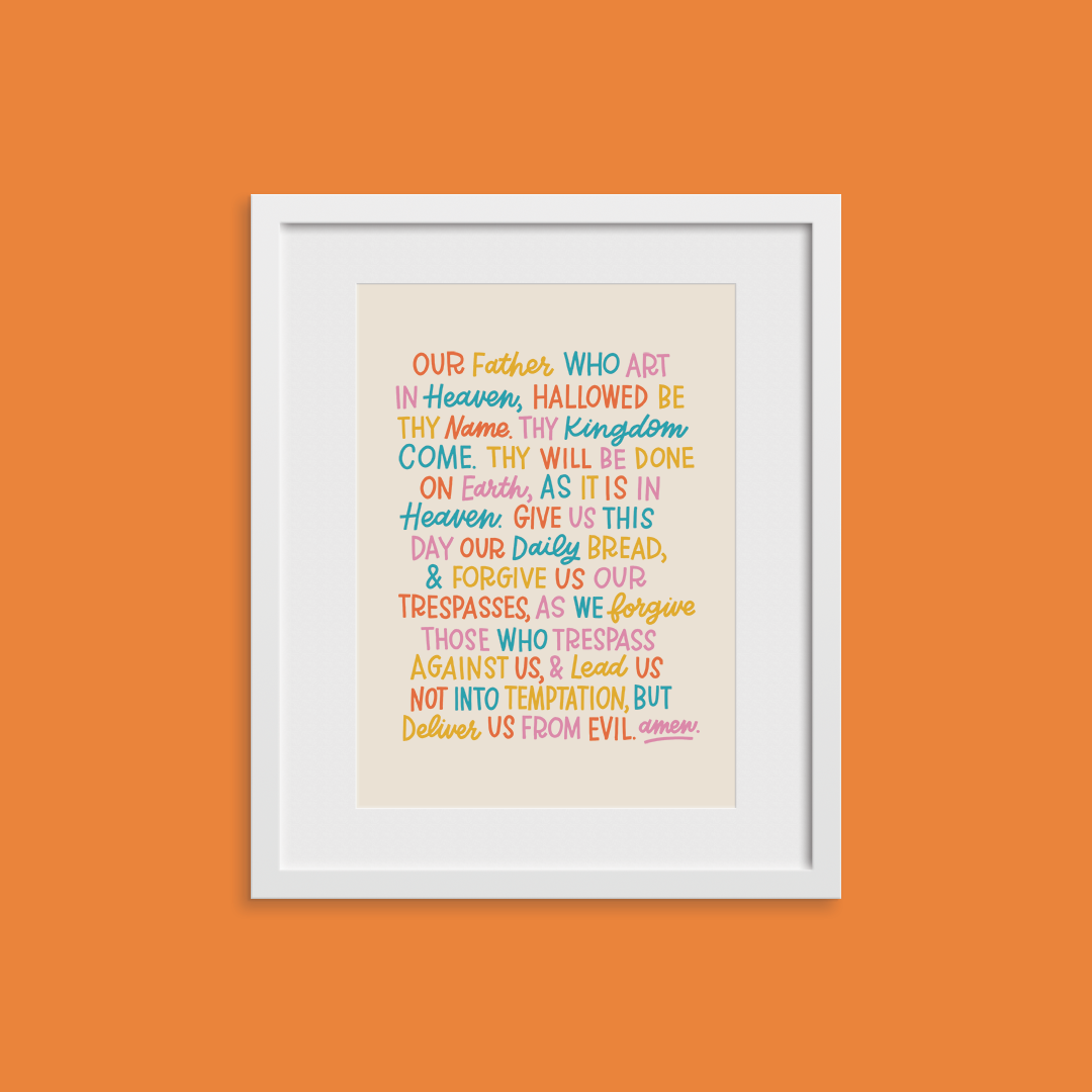 Our Father Prayer Print – Catholic Family Crate