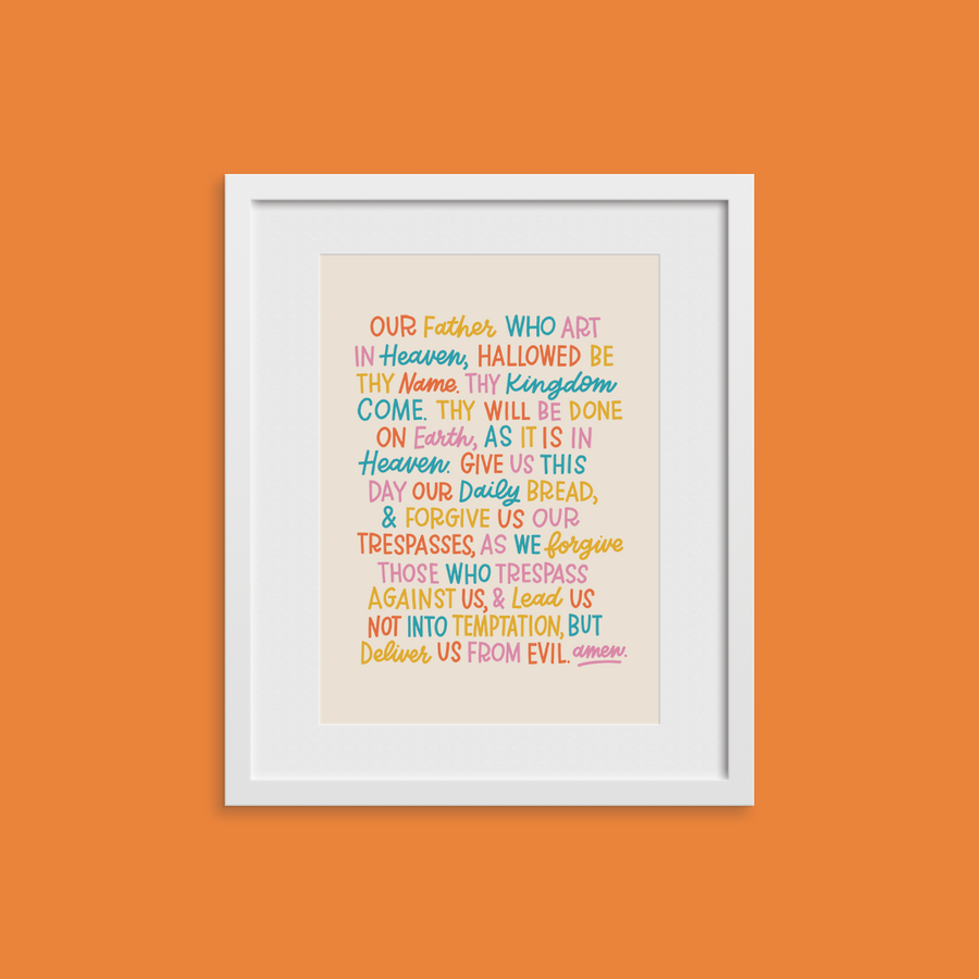 Our Father, Hail Mary, and Glory Be - Prayer Print Collection ...