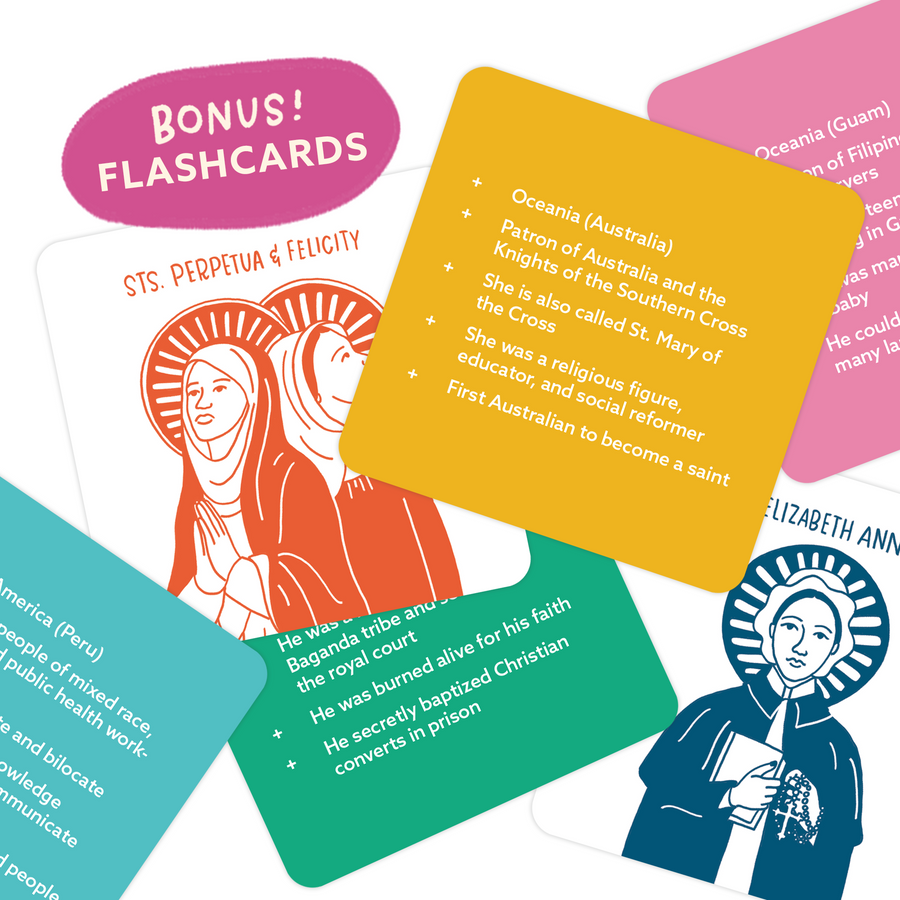 Saints Memory Game + Flashcards – Catholic Family Crate