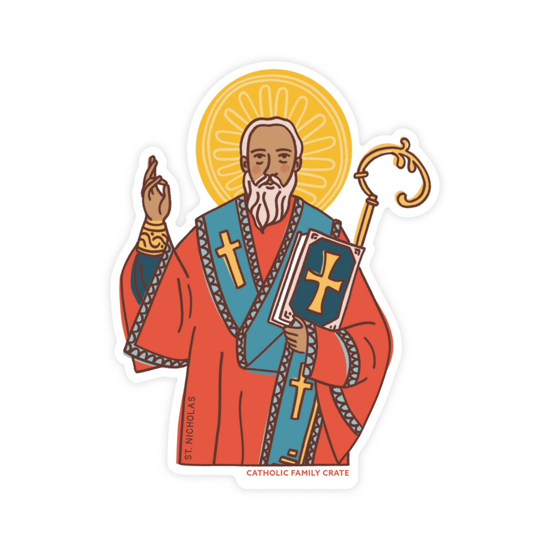 Saint Nicholas Sticker – Catholic Family Crate