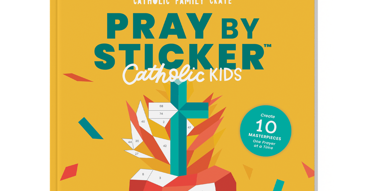 Pray by Sticker: Paint-by-Number Sticker Book – Catholic Family Crate
