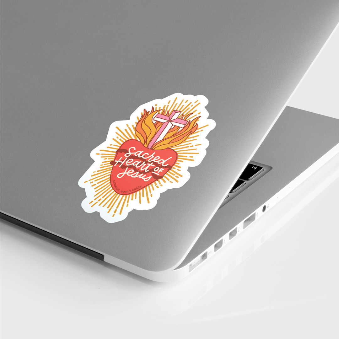 Sacred Heart Sticker – Catholic Family Crate