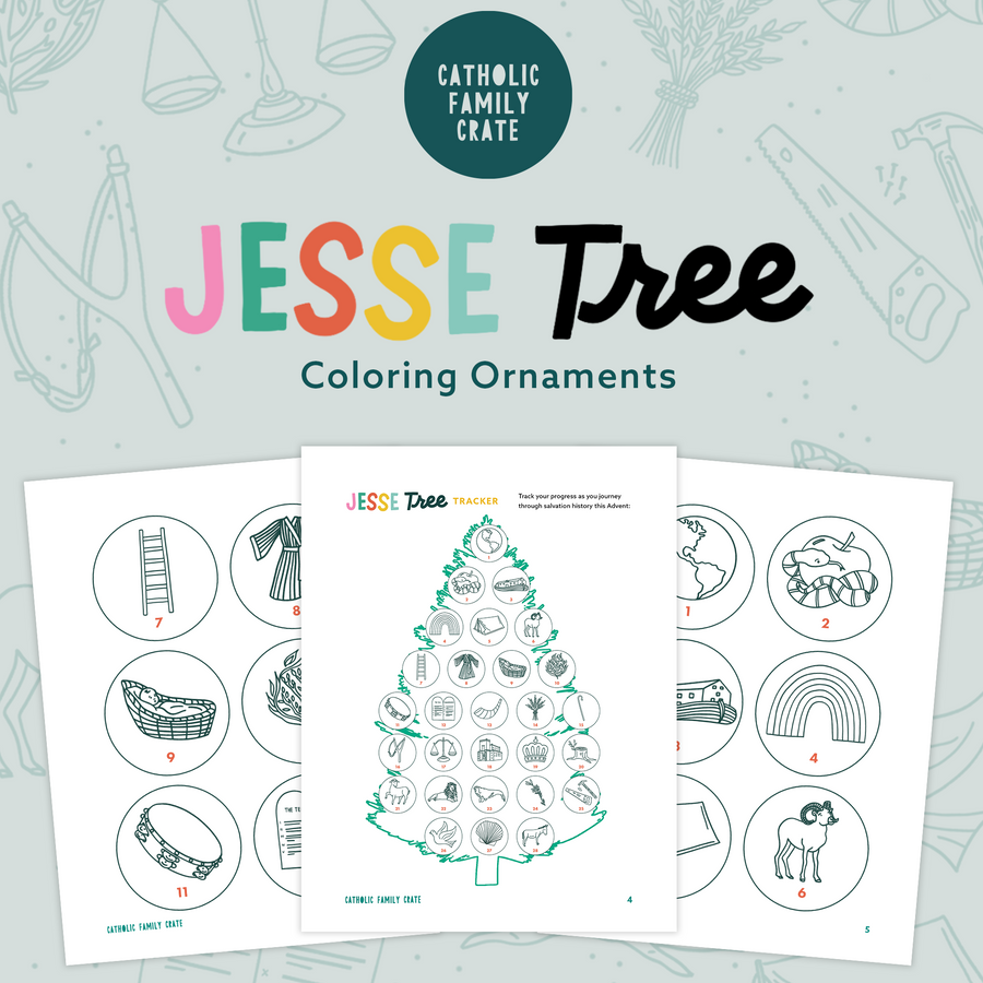 Jesse Tree Ornaments Activity Pack – Catholic Family Crate