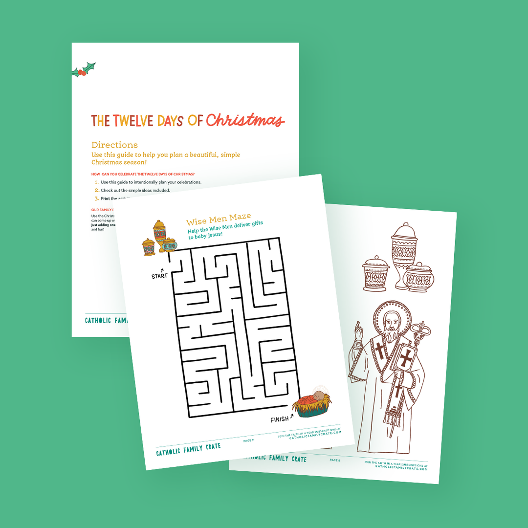 12 Days of Christmas Activity Pack – Catholic Family Crate