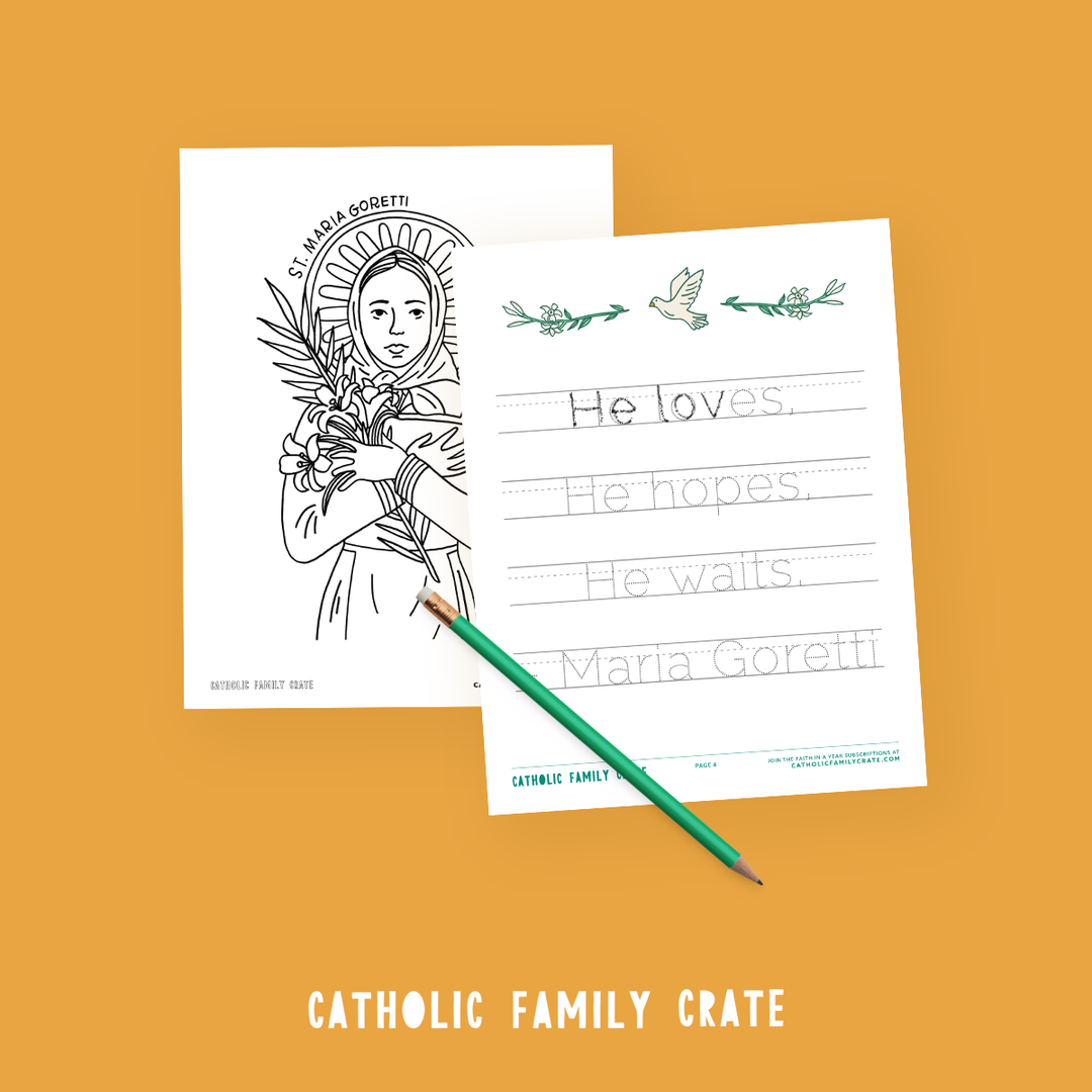 St. Maria Goretti Activity Pages – Catholic Family Crate