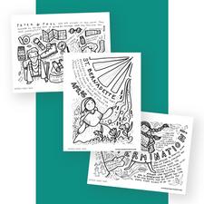 A Year with the Saints: Monthly Coloring Pages – Catholic Family Crate