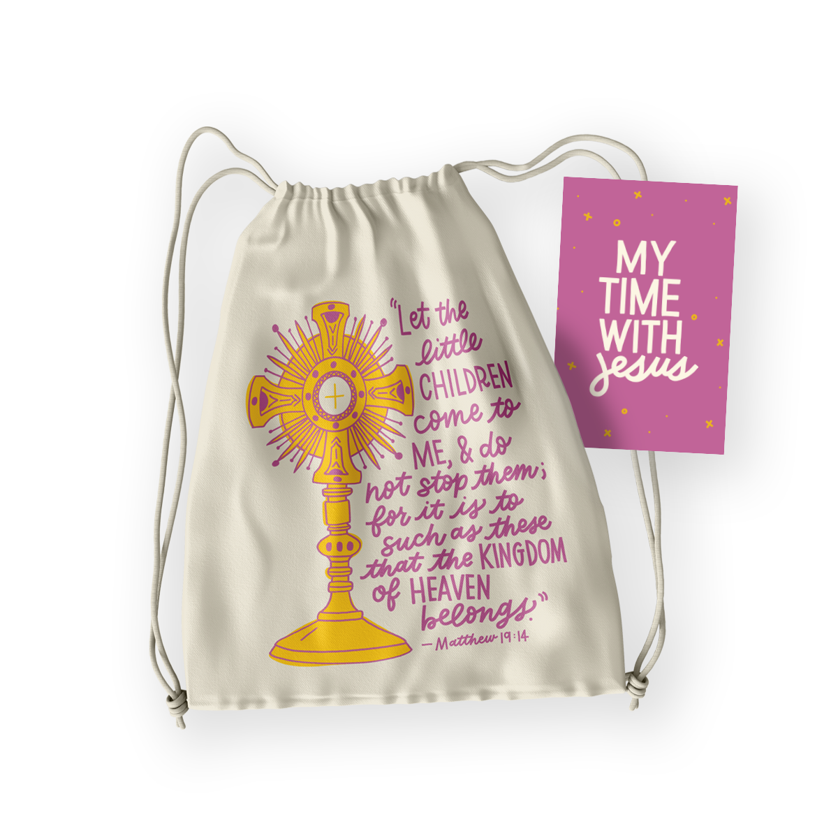 Adoration Backpack + Booklet (My Time with Jesus) – Catholic Family Crate